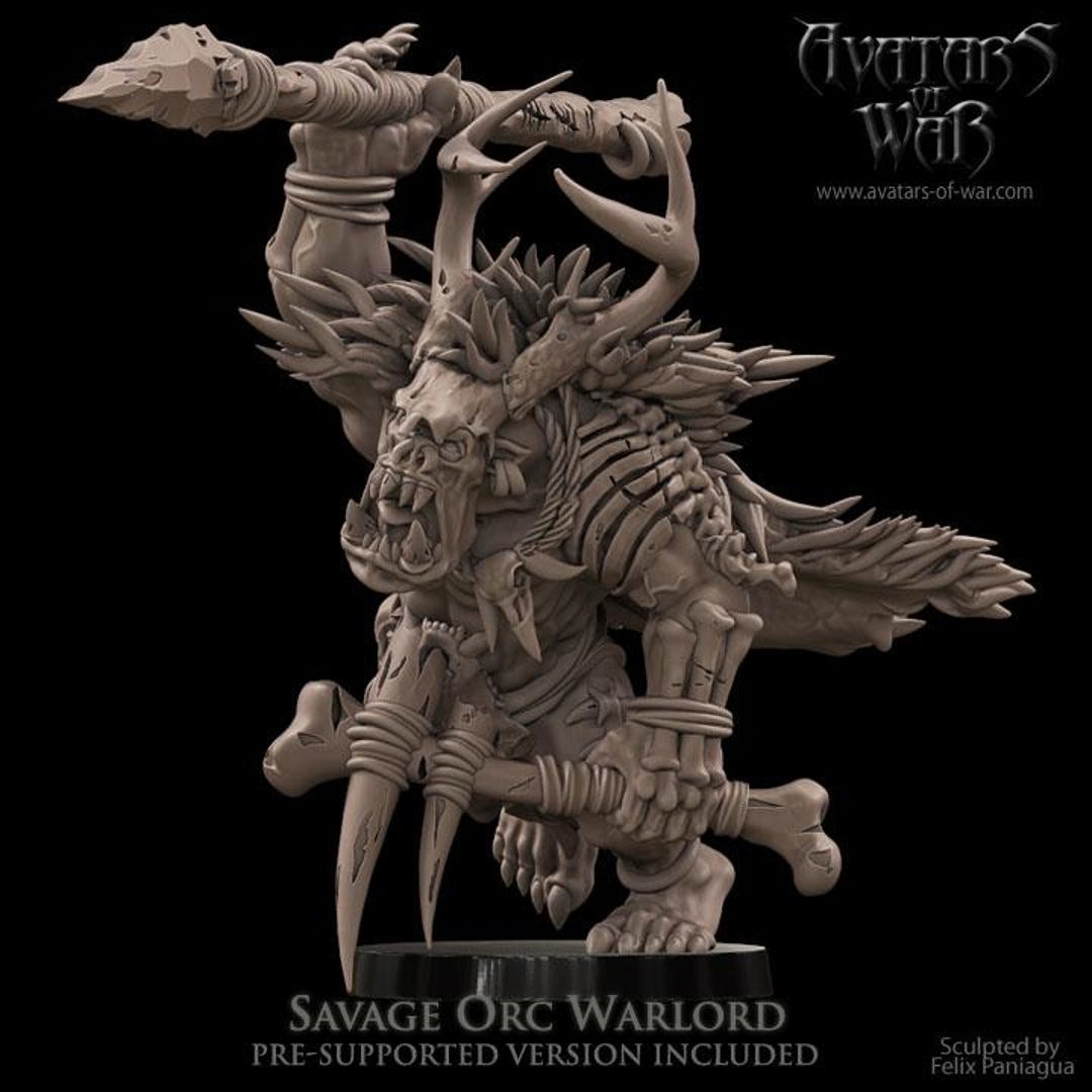Savage Orc Warlord | Free Bases Included| Get Additional Discount! - Etsy
