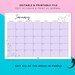 2024 A4 and US Letter Size Monthly Planner Printable, 12-month Minimal ...