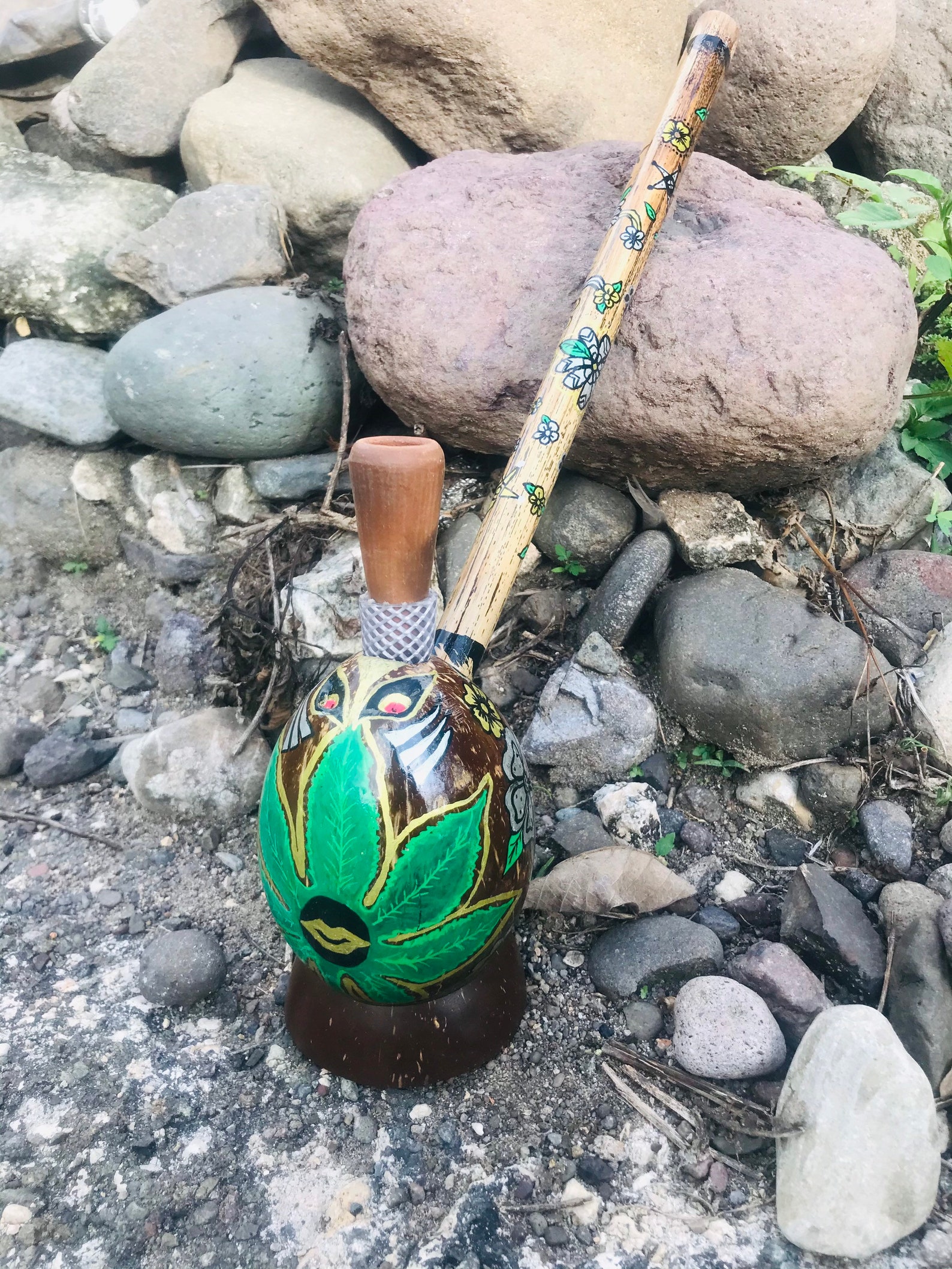 Custom Design Coconut Tobacco Pipe Kit68 - Etsy