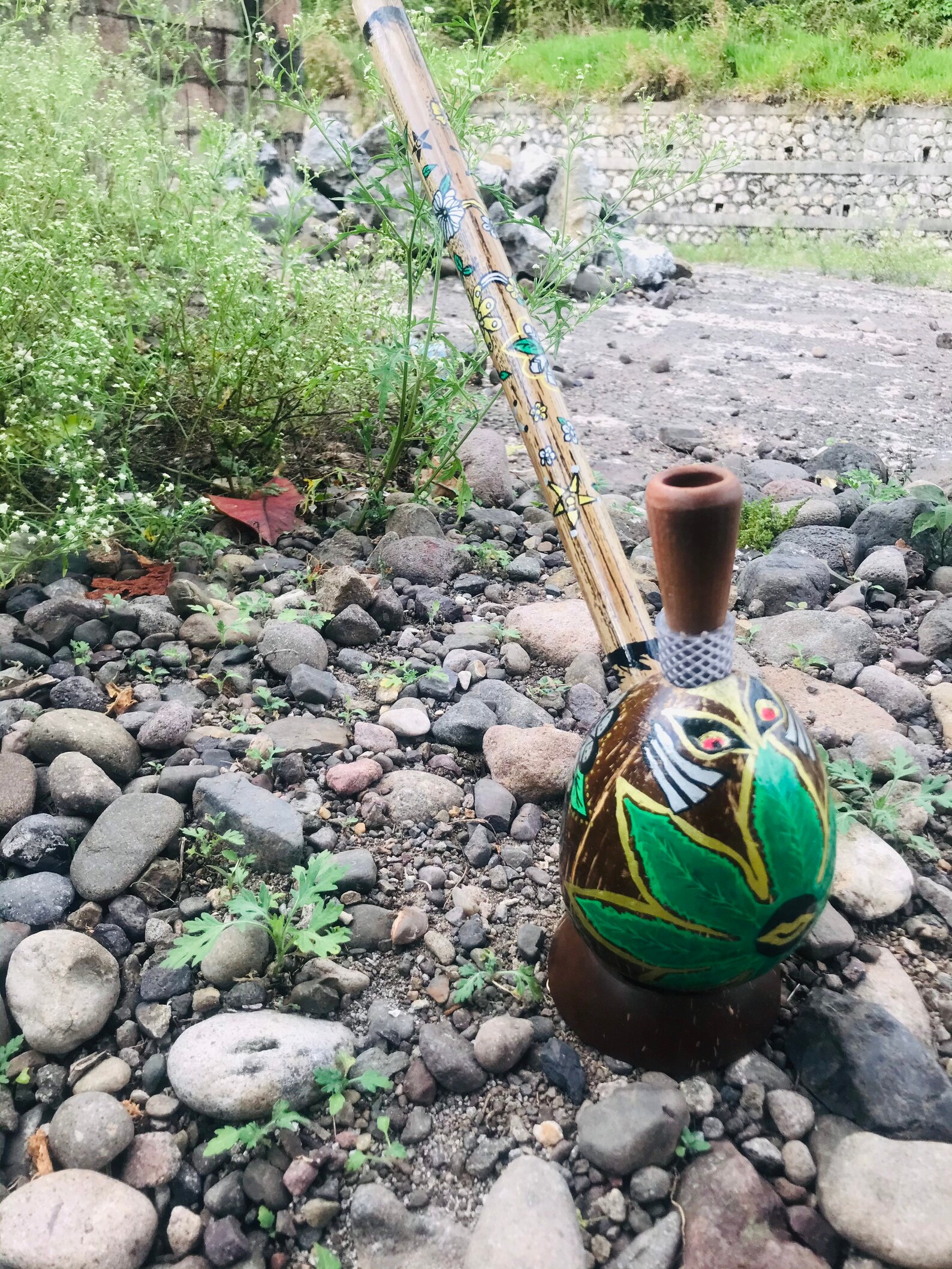 Custom Design Coconut Tobacco Pipe Kit68 - Etsy