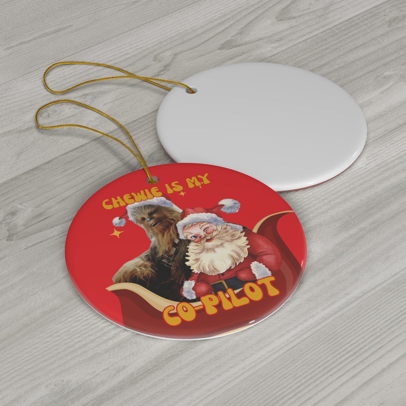 Funny Christmas Ornament, Christmas Gift Co-worker, Chewie is My ...