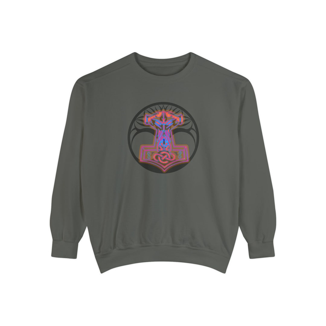 Tree of Life, Celtic Sweater, Odin Sweatshirt, Thor Hammer, Fall Cozy ...