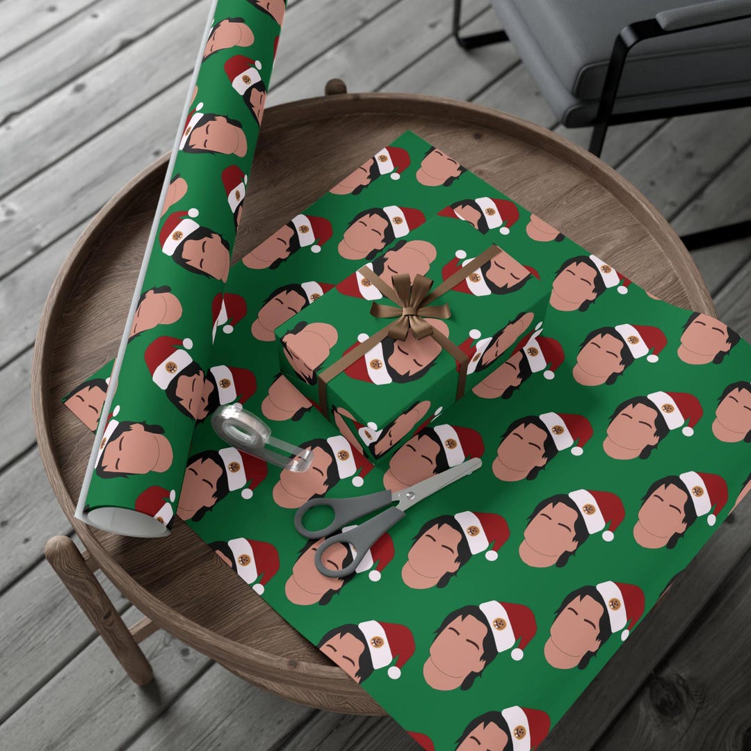 Damon Salvatore Santa Gift Wrap, Vampire Diaries Holiday Wrapping Paper ...