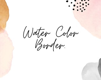 Water Color Borders - Etsy