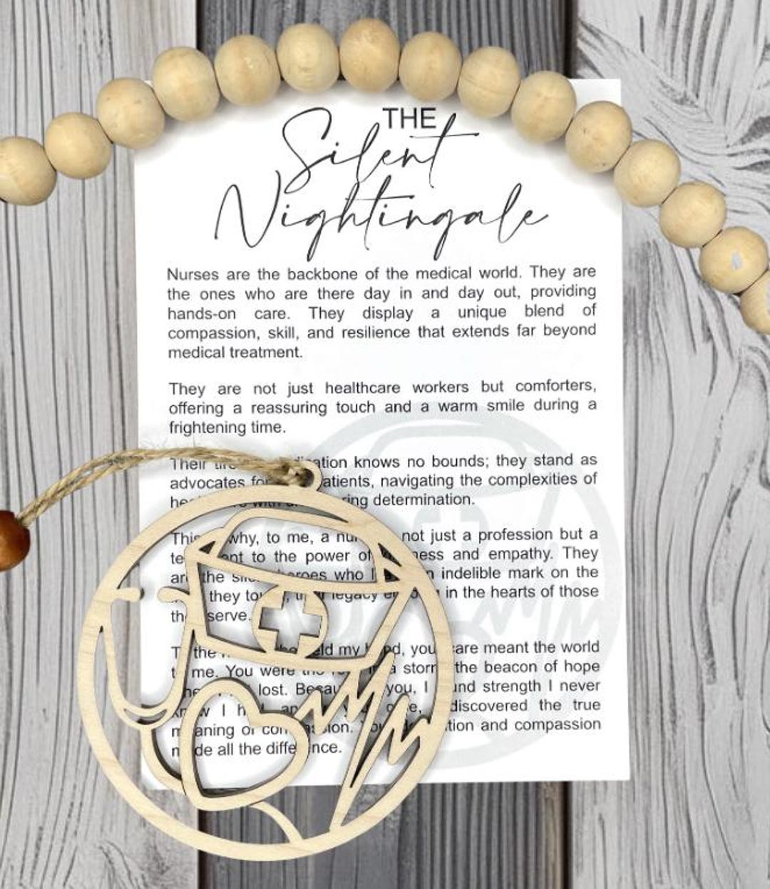 Maple Nurse Ornament: Silent Nightingale Gift - Etsy