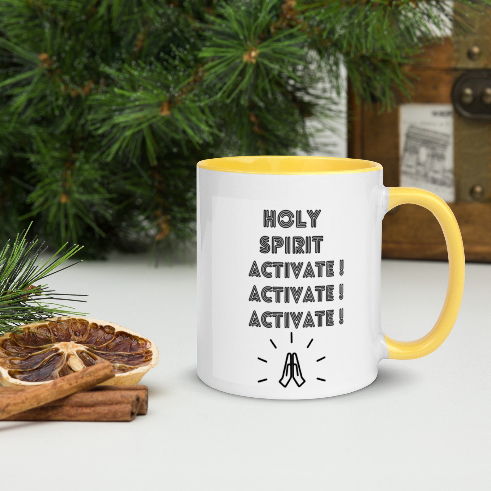 Holy Spirit Activate Mug Christian Gifts Funny Mugs | Etsy