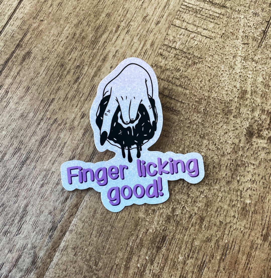 Finger Licking Good Waterproof Sticker - Etsy