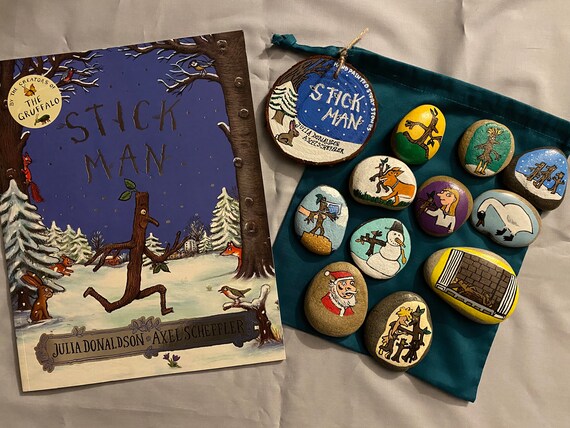 Made to Order Stick Man Story Stones - Etsy UK