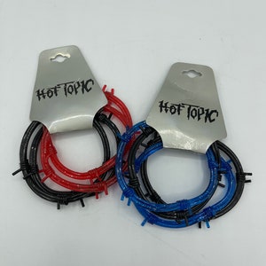 VTG Y2K Hot Topic Jelly Barbwire Novelty Bracelets Mall Goth - Etsy