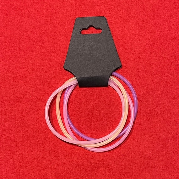 Y2K Mixed Color Silicone Jelly Emo Alt Bracelets ( Bl… - Gem