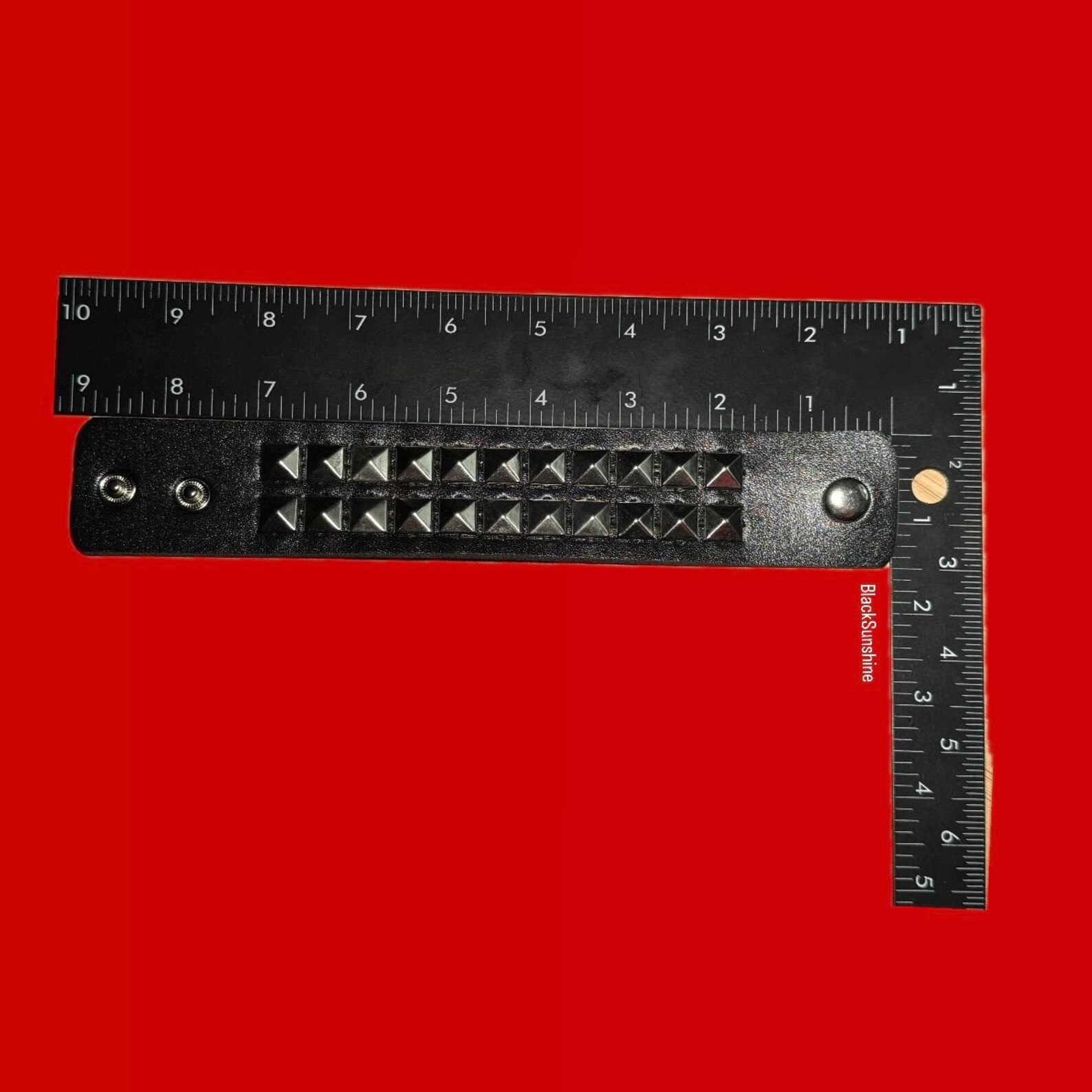 2 Row Wide Pyramid Spike Emo Goth Snap Button Bracelet - Etsy