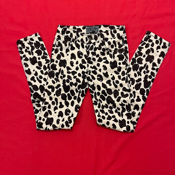Tripp NYC Glitter Leopard Print skinny Jeans Pants Sz… - Gem