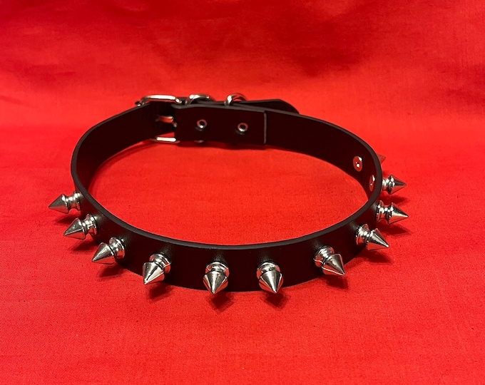 Gothic / Punk Spiked Choker With Lotsa Cone Spikes - Etsy