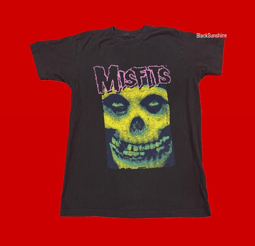 Misfits Green Skull Warhol Design Punk Band Shirt M - Etsy