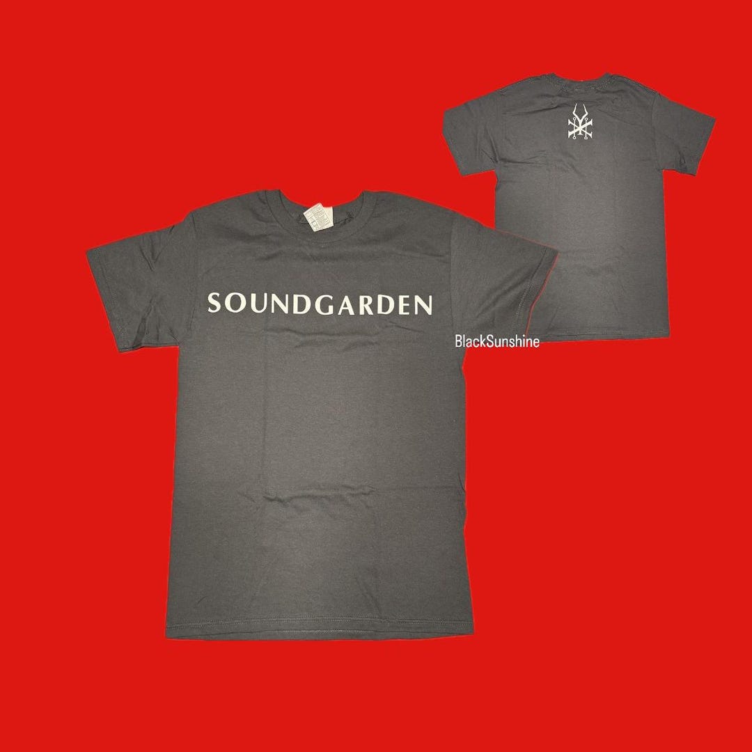 Soundgarden Double Graphic Logo Symbol Grunge Alt Rock Band Shirt S - Etsy