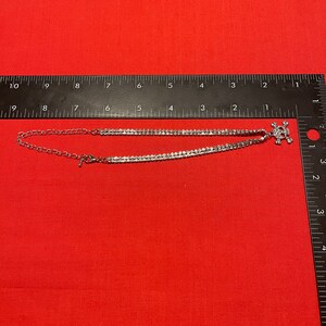 Y2K Rhinestone Skull and Crossbones Bling Emo Goth Choker - Etsy