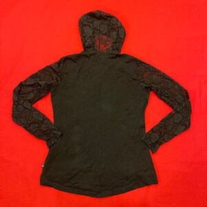 Royal Bones by Tripp NYC Skull Fishnet Mesh Lace Hoodie L - Etsy