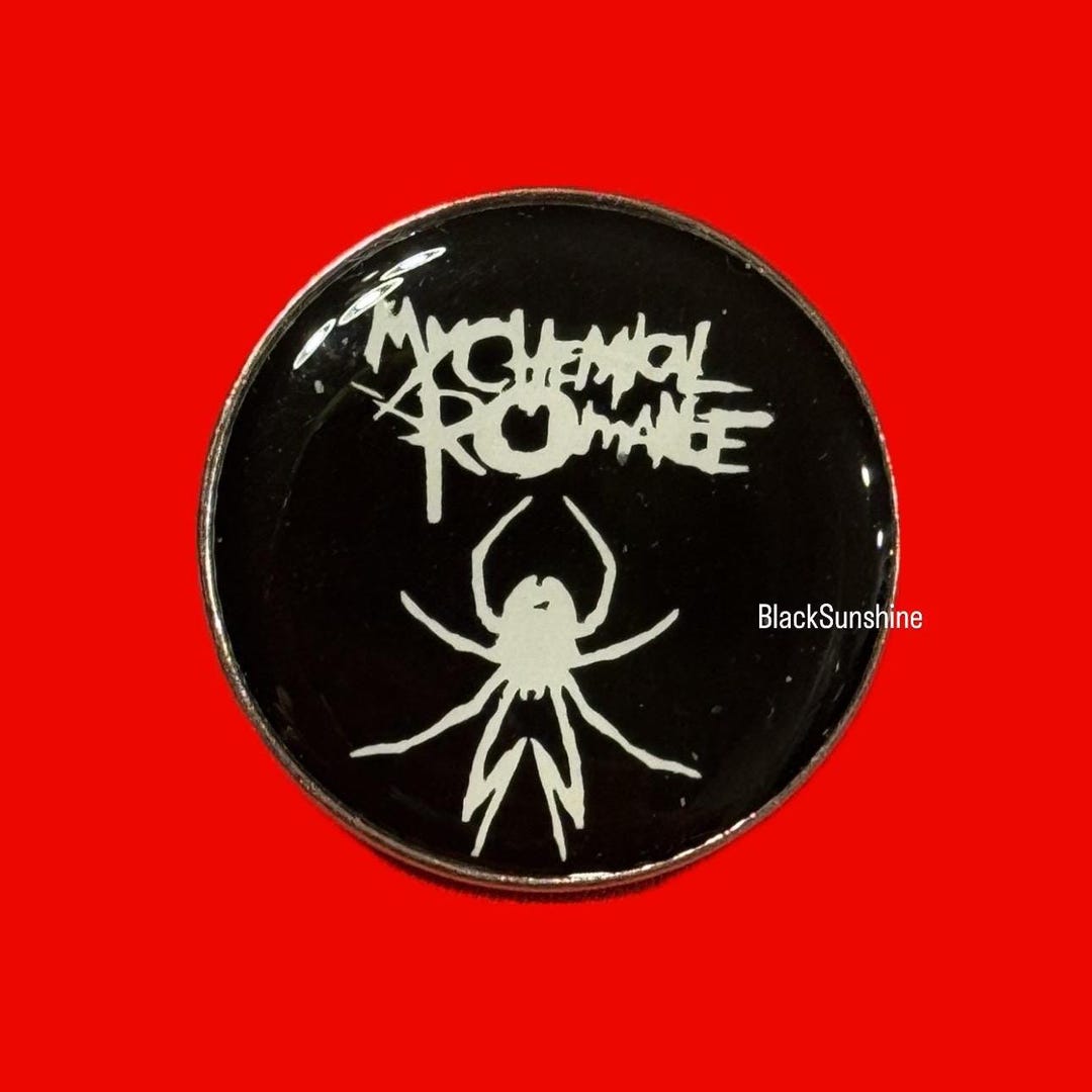 My Chemical Romance MCR Spider Emo Goth Band Enamel Pin - Etsy