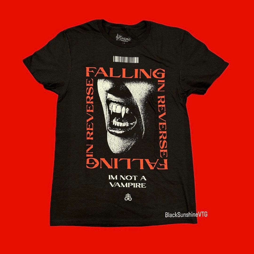 Falling in Reverse Vampire Fangs Emo Alt Metal Band Shirt M - Etsy