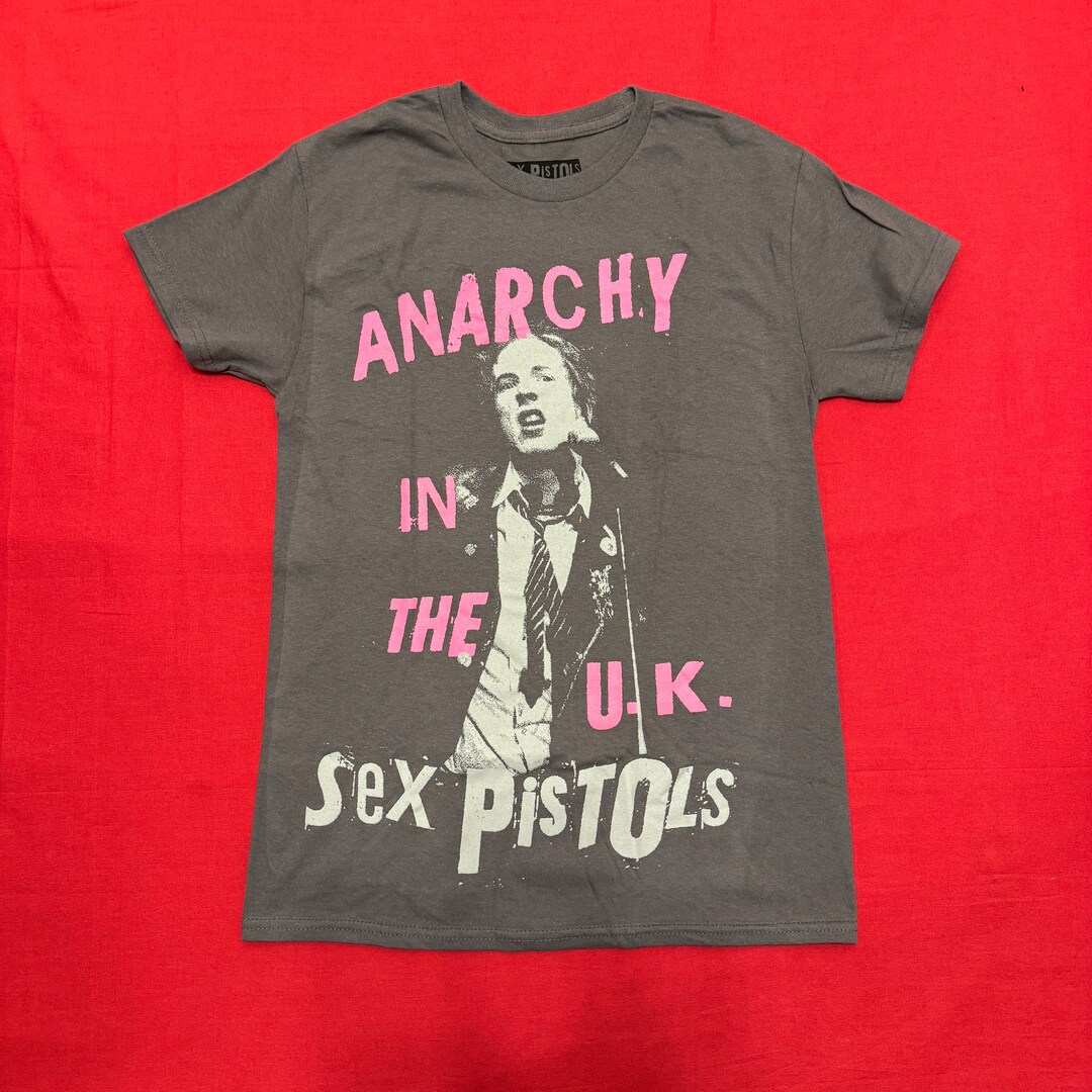 Sex Pistols Anarchy In The Uk Johnny Rotten Punk Rock Band Shirt M Etsy