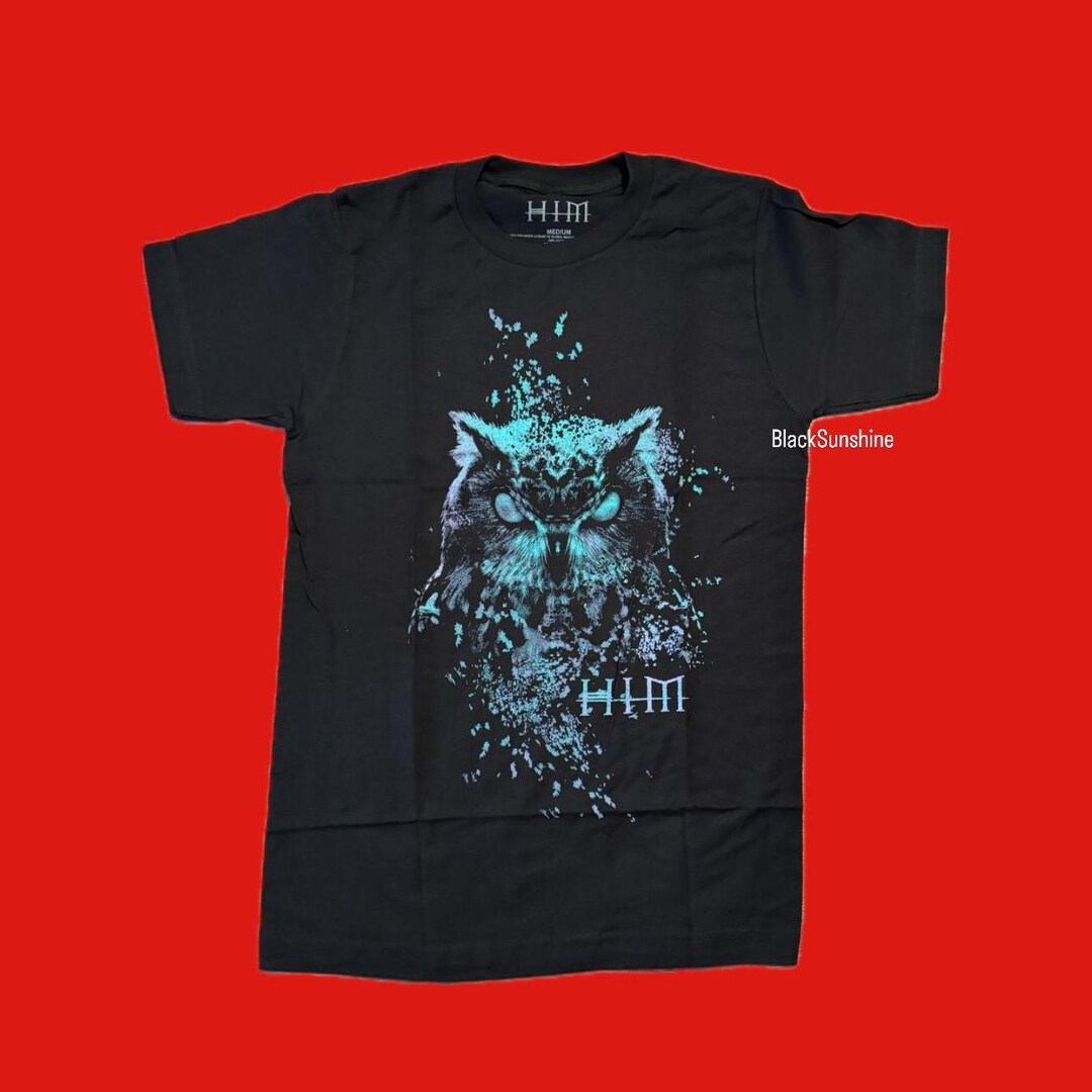 HIM Owl His Infernal Majesty Goth Love Metal Band Shirt M - Etsy