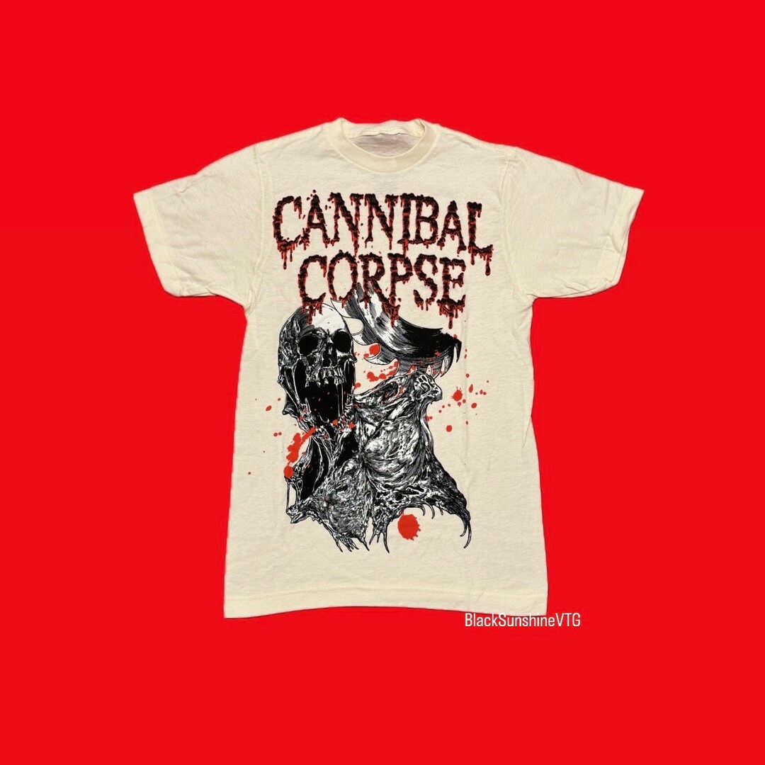 Cannibal Corpse Mutilation Skeleton Tan Metal Band Shirt S - Etsy