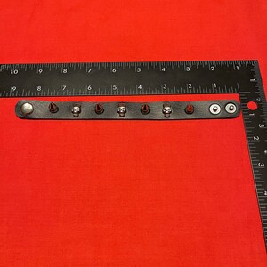 1 Row Spiked Skull Emo Goth Alt Wristband Bracelet - Etsy