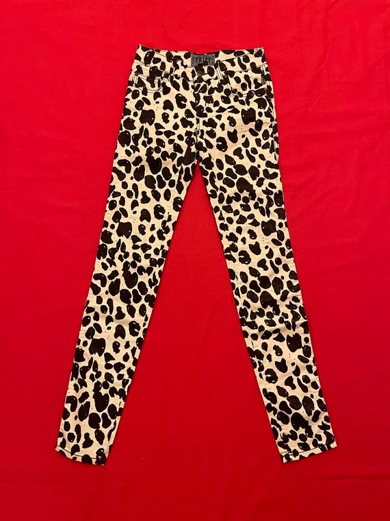 Tripp NYC Glitter Leopard Print skinny Jeans Pants Sz… - Gem