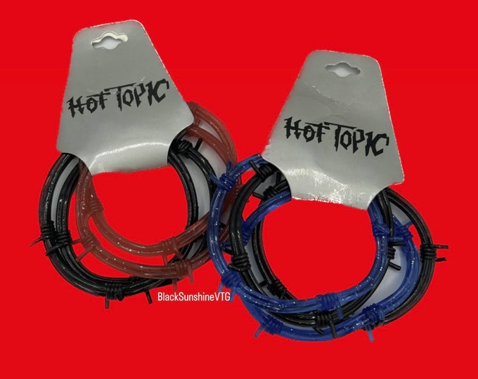 VTG Y2K Hot Topic Jelly Barbwire Novelty Bracelets Mall Goth Jewelry - Etsy
