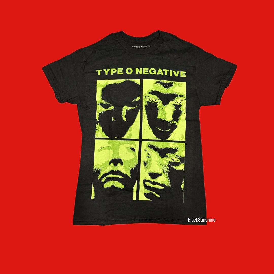 Type O Negative Green Faces Goth Metal Band Shirt S - Etsy