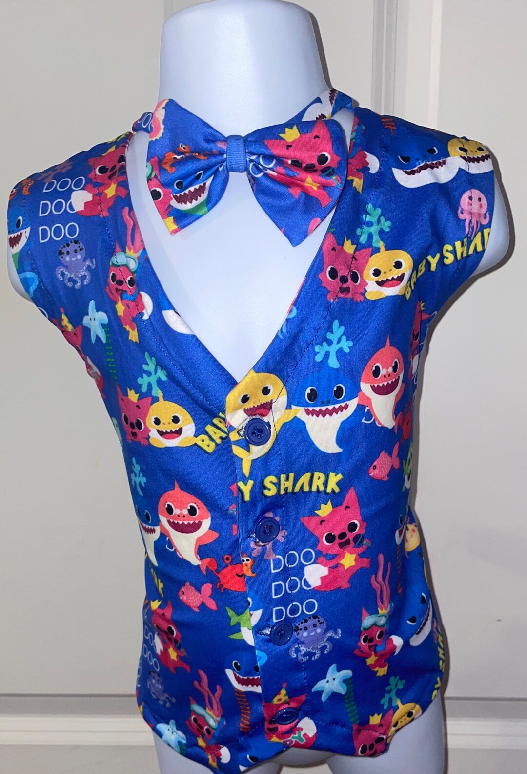 Shark Vest and Tie Set - Etsy