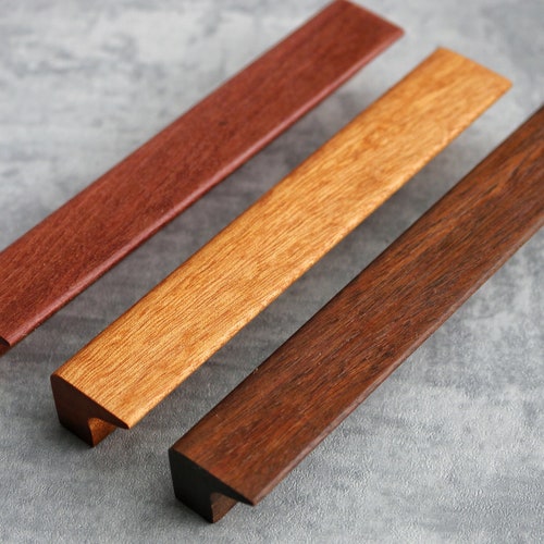 Sculpted Wood Cabinet Pull - Etsy