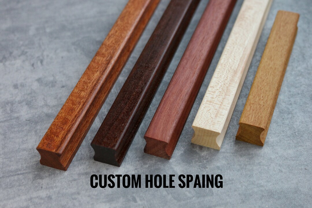 Solid Wood Drawer Pulls Hardwood Drawer Pulls Wooden Furniture Handles ...