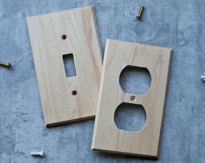 Weathered Wood Outlet Cover, Outlet Cover, Barn Wood, Drift Wood ...