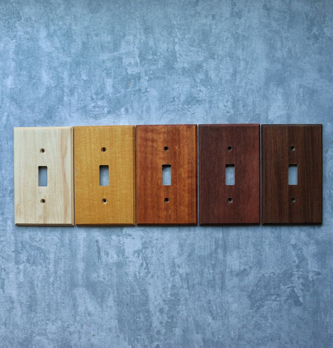 Wood Switch Plate Cover Light Switch Cover Wood Light Switch - Etsy
