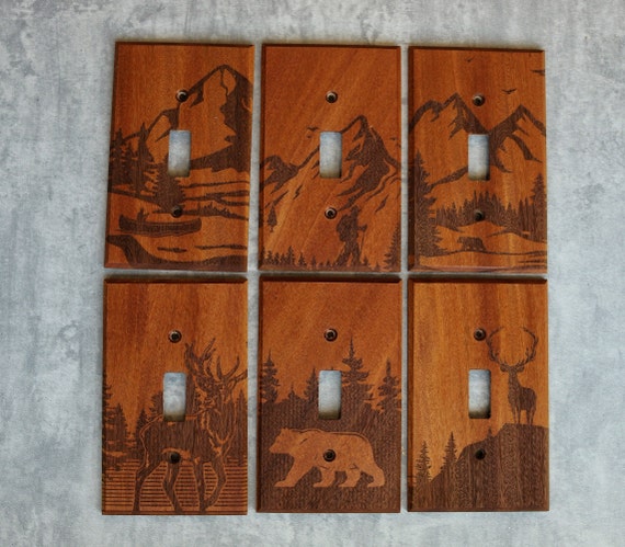 Engraved Light Switch Plates Legrand Adorne 2 Gang Decorator/Rocker