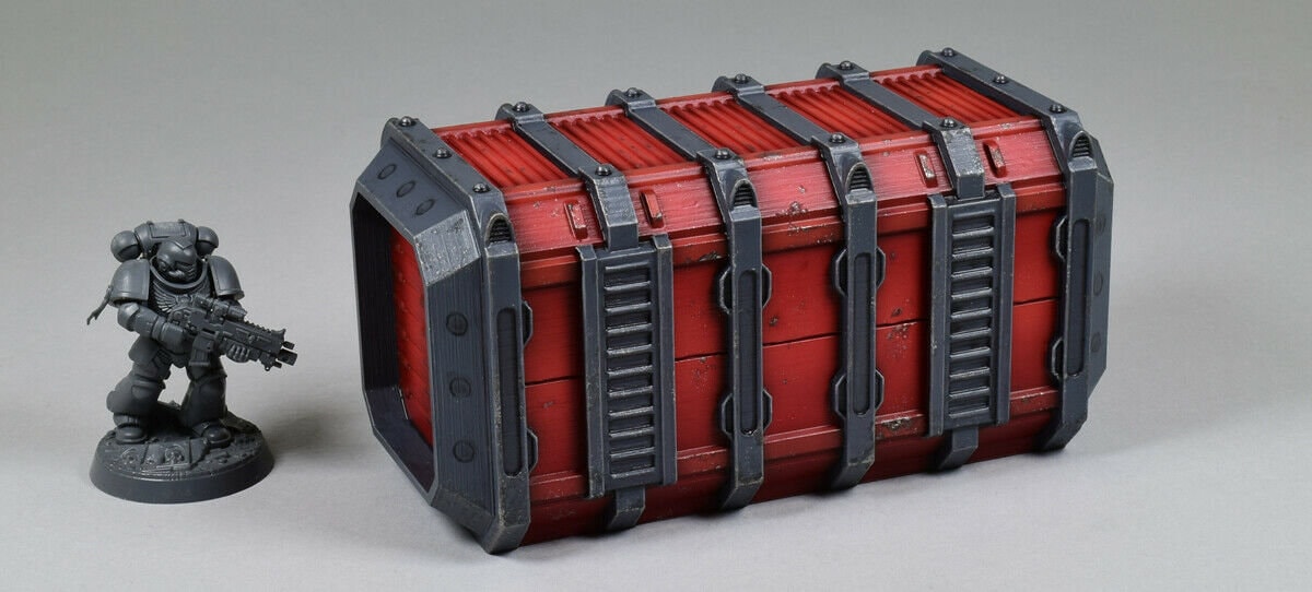 3D Printed Terrain: Cargo Containers Crates and Drums for 40k - Etsy