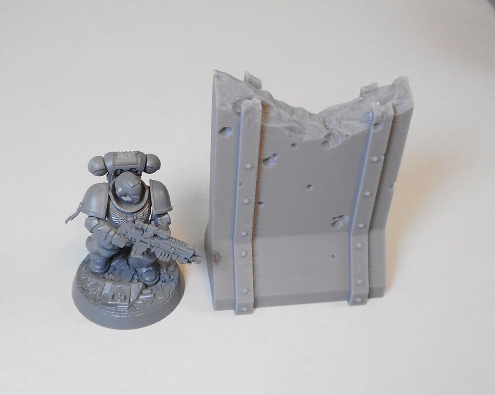 3D Printed Terrain: Blast Walls for 40k or 28 Mm Tabletop Games - Etsy