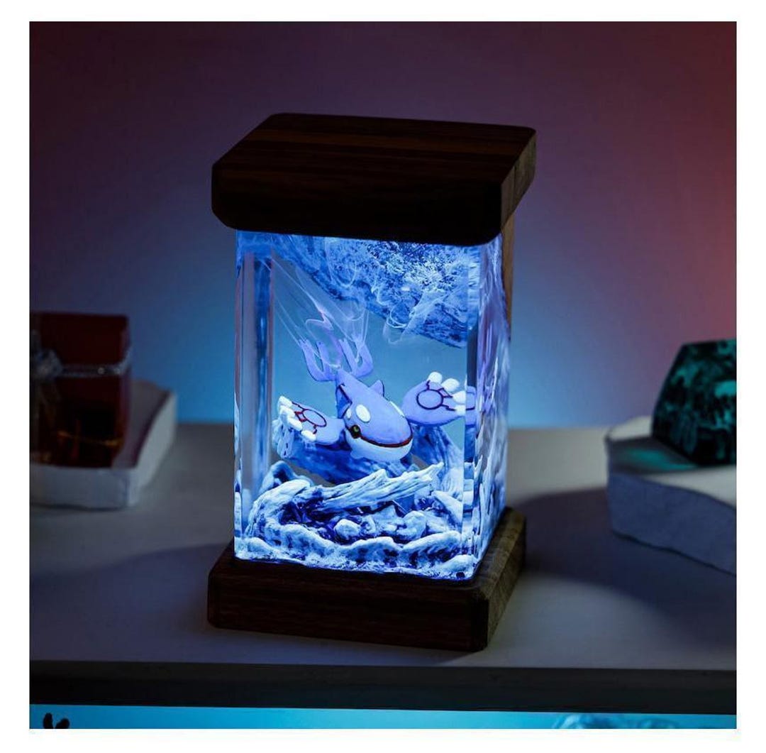 KYOGRE Pokemon Resin Diorama Lamp, Custom Diorama Kit, Pokemon Gifts ...