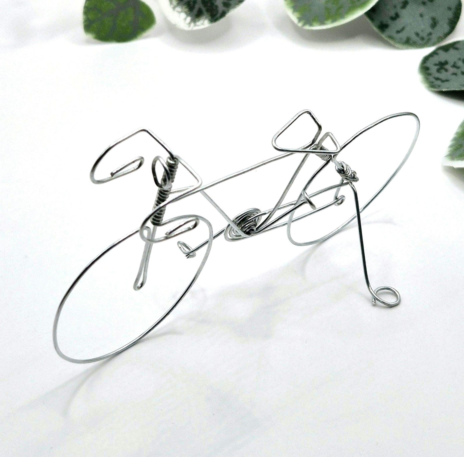 Miniature Wire Racing Bike, Mountain Bike, Cyclist Gift, Bicycle ...