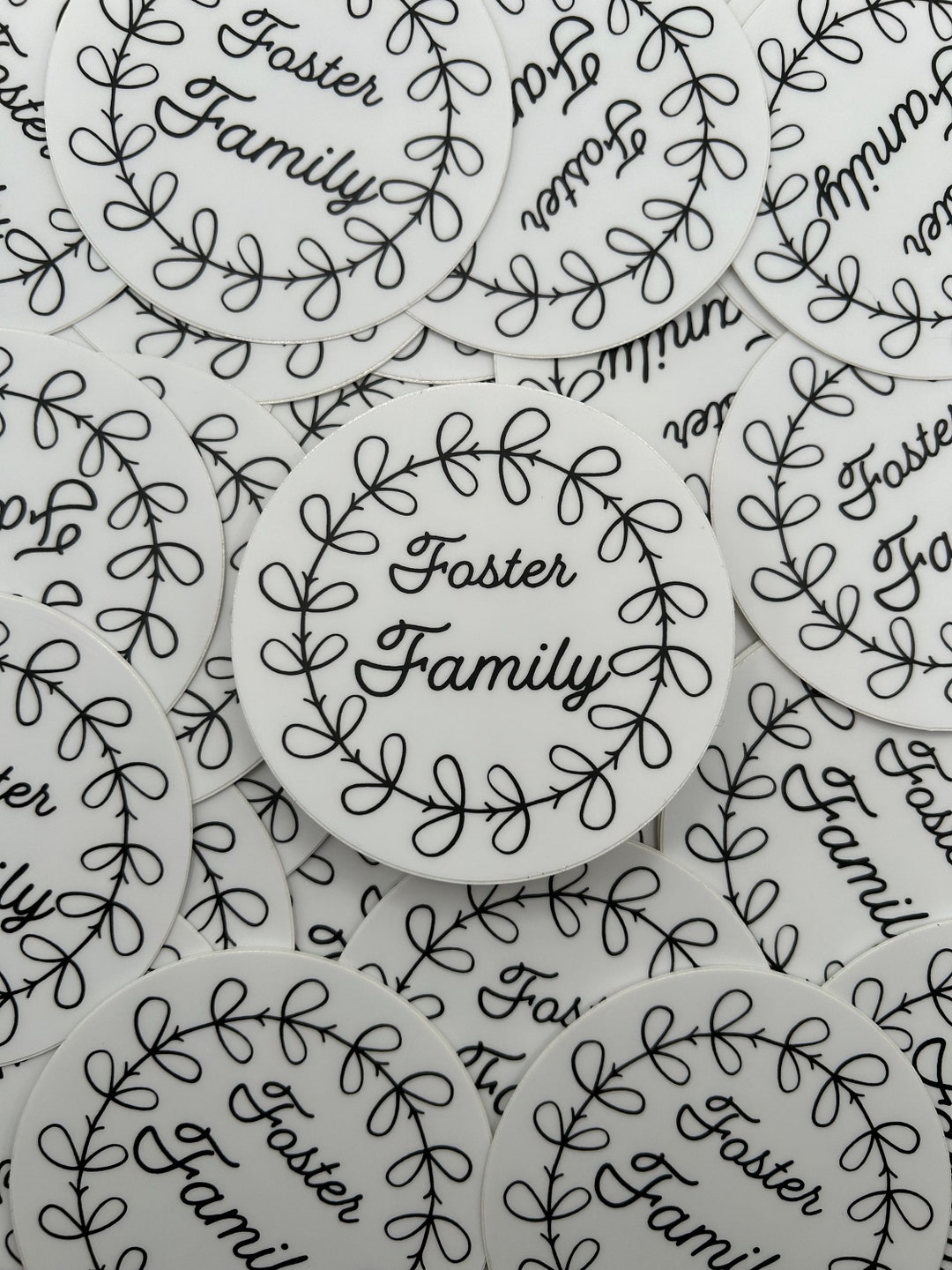 Foster Family Sticker – White Vinyl Decal, Animal Rescue Support - Etsy
