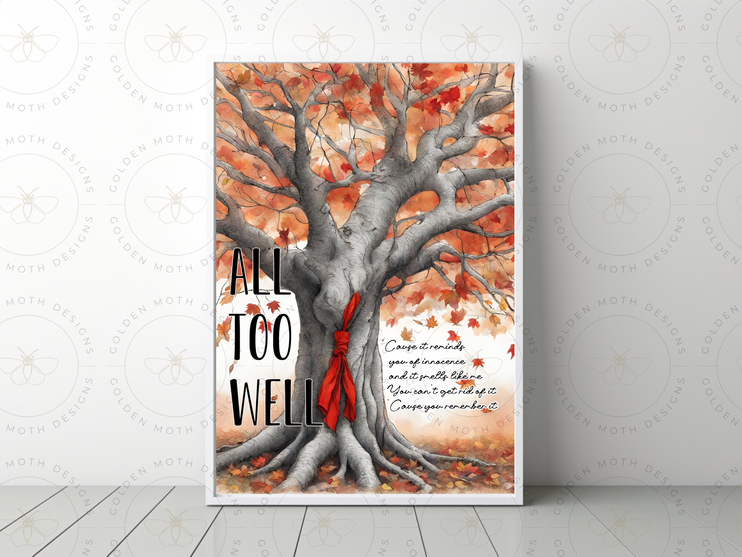 All Too Well Lyric Wall Art, Taylor Home Decor, All Too Well 10 Minute ...
