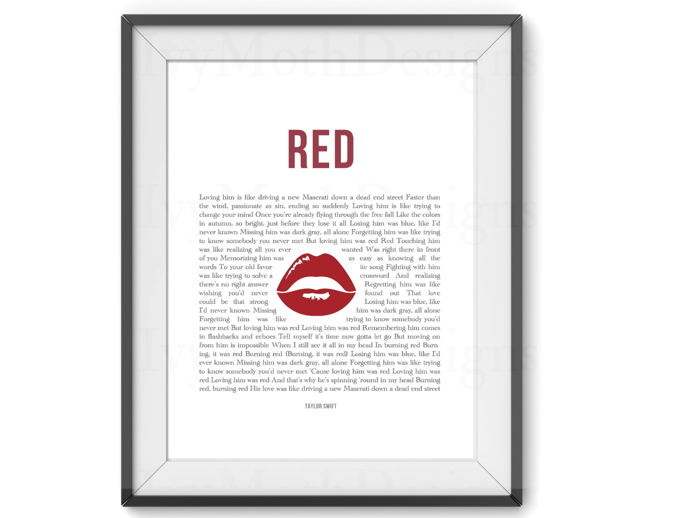 Red Taylor Swift Lyrics