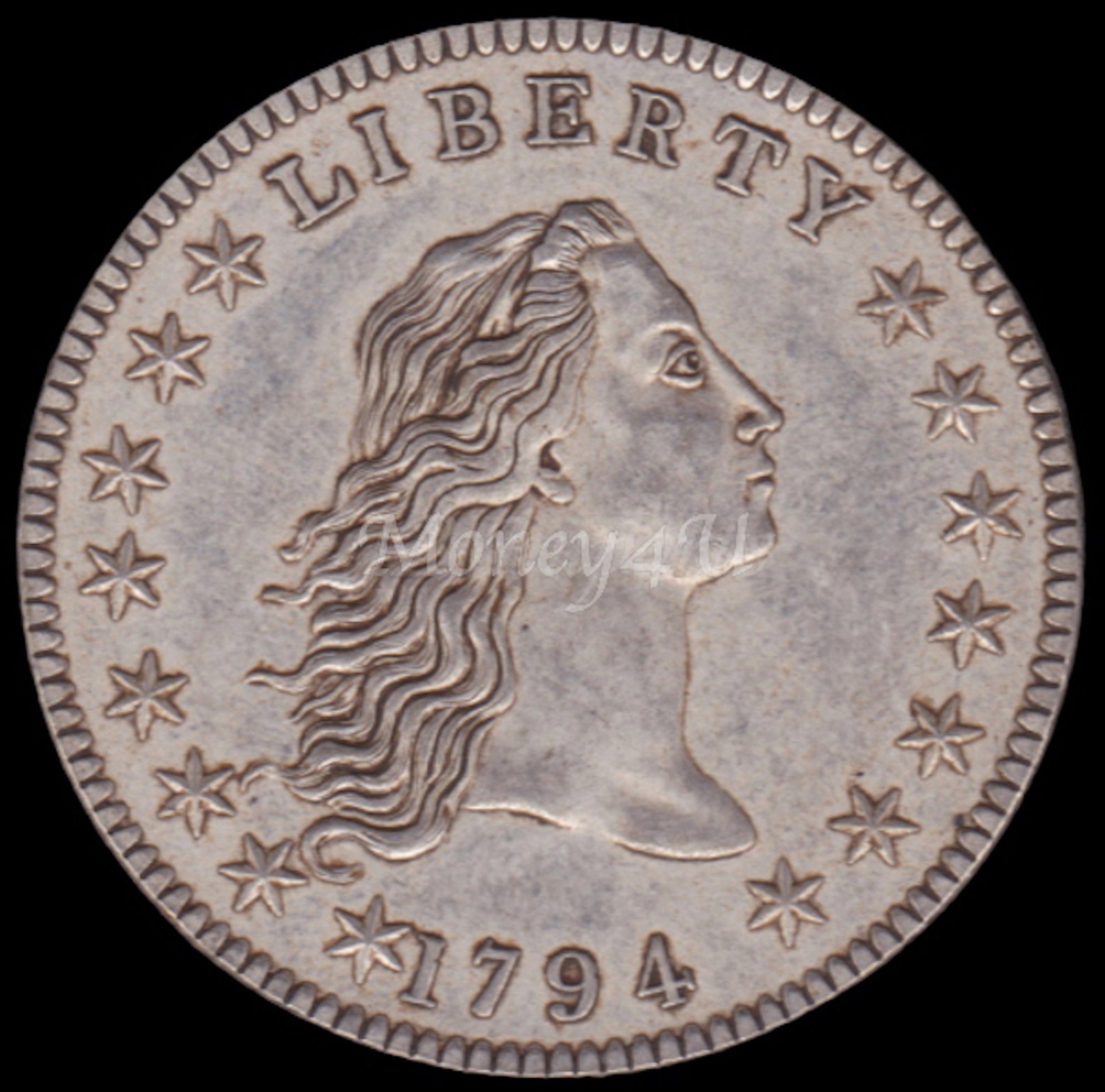 1794 Flowing Hair Silver Dollar Very Rare Sort After American | Etsy