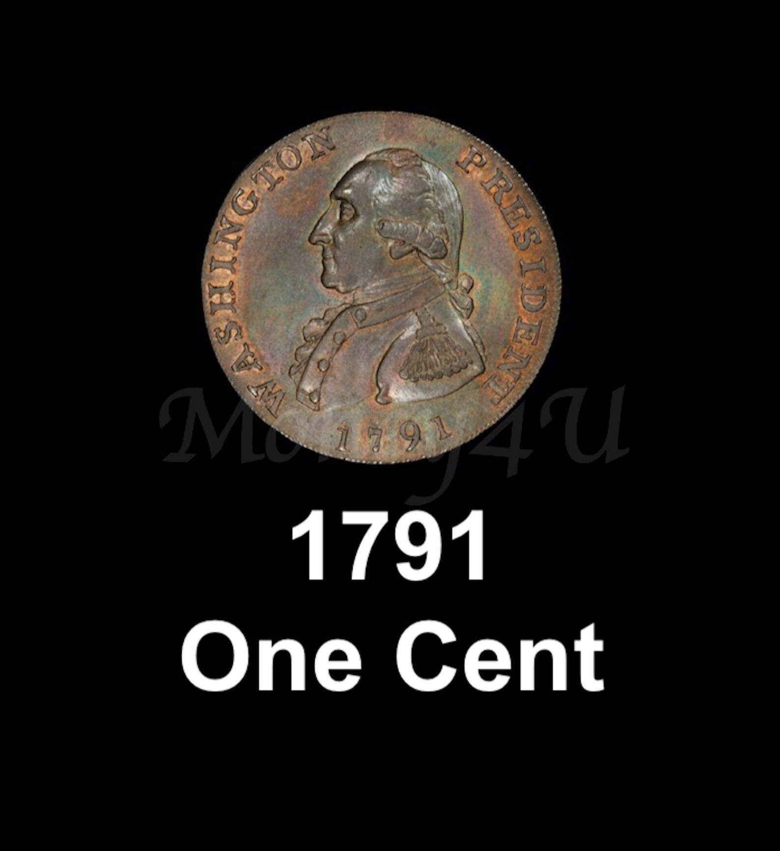 1791 Washington One Cent Rare & Sort After Collectors Coin | Etsy