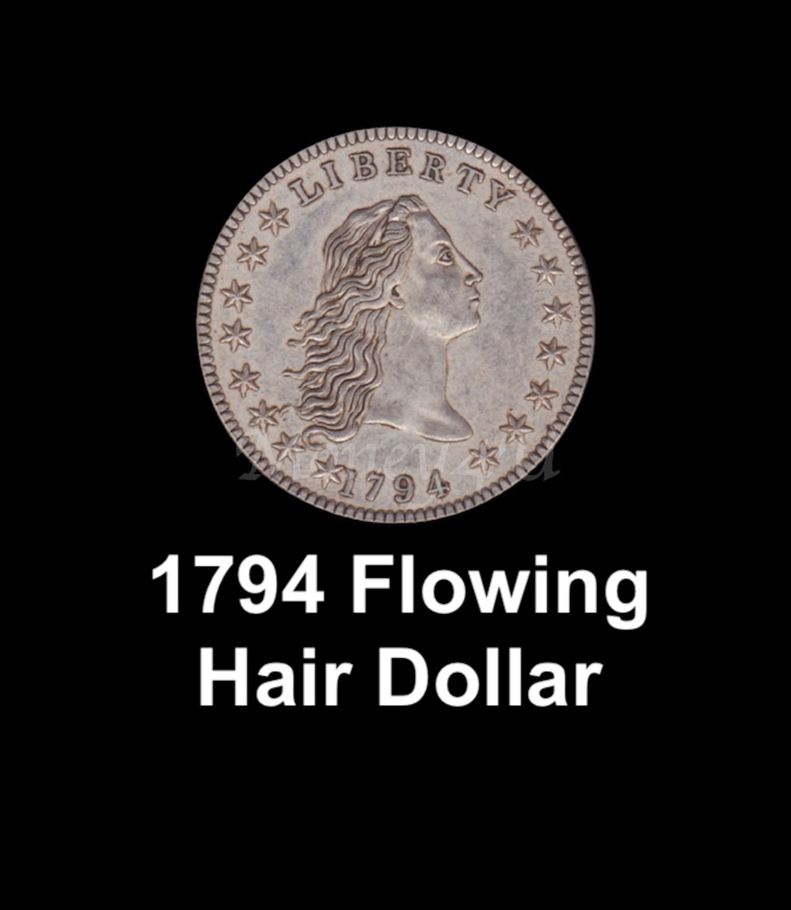 1794 Flowing Hair Silver Dollar Very Rare Sort After American | Etsy