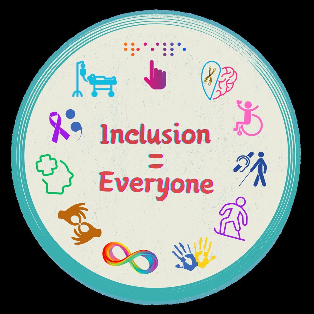Inclusion Everyone Zero-waste Stickers, Water-resistant Stickers, Paper ...