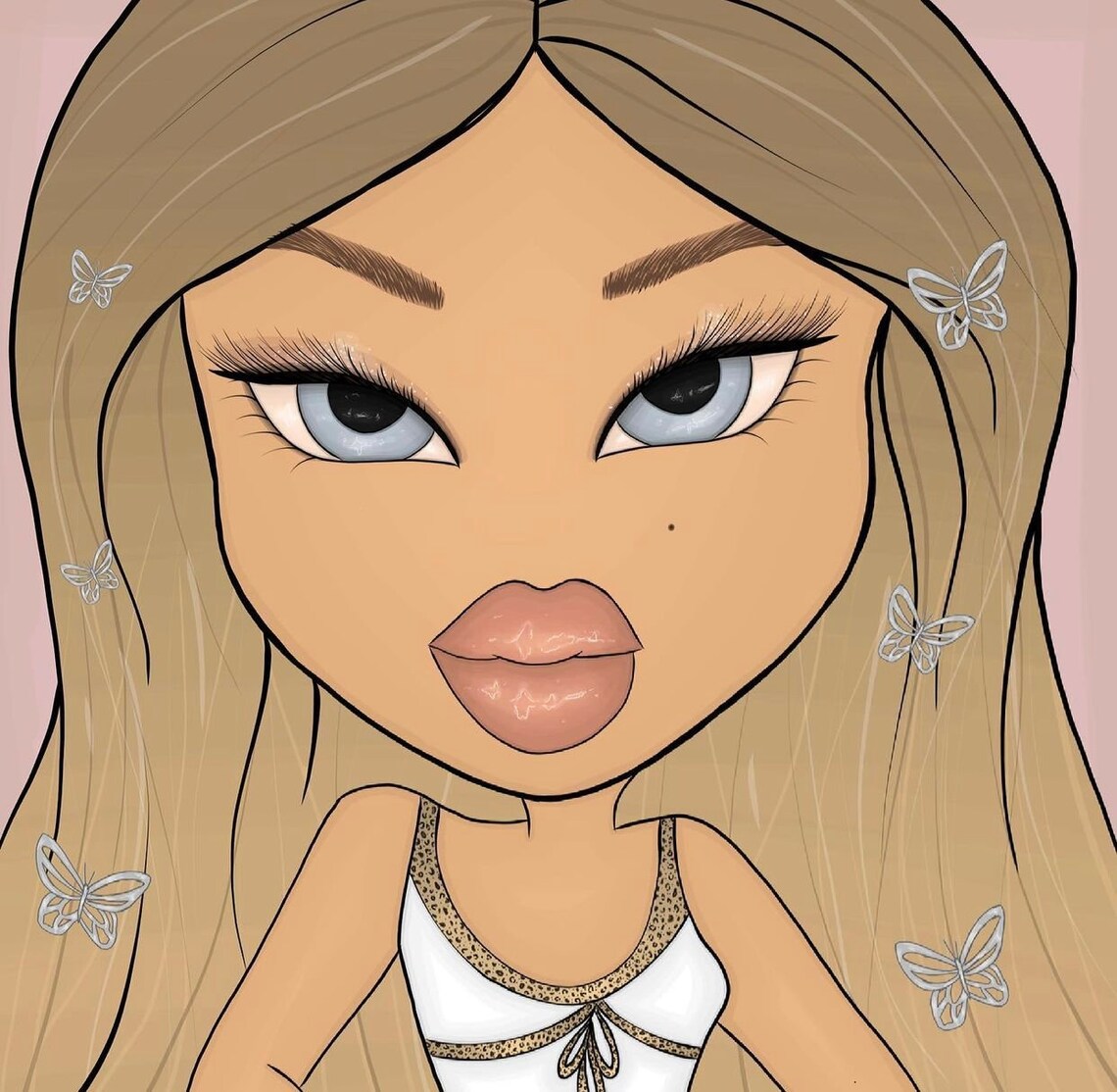 Personalised Bratz Doll Drawing Etsy