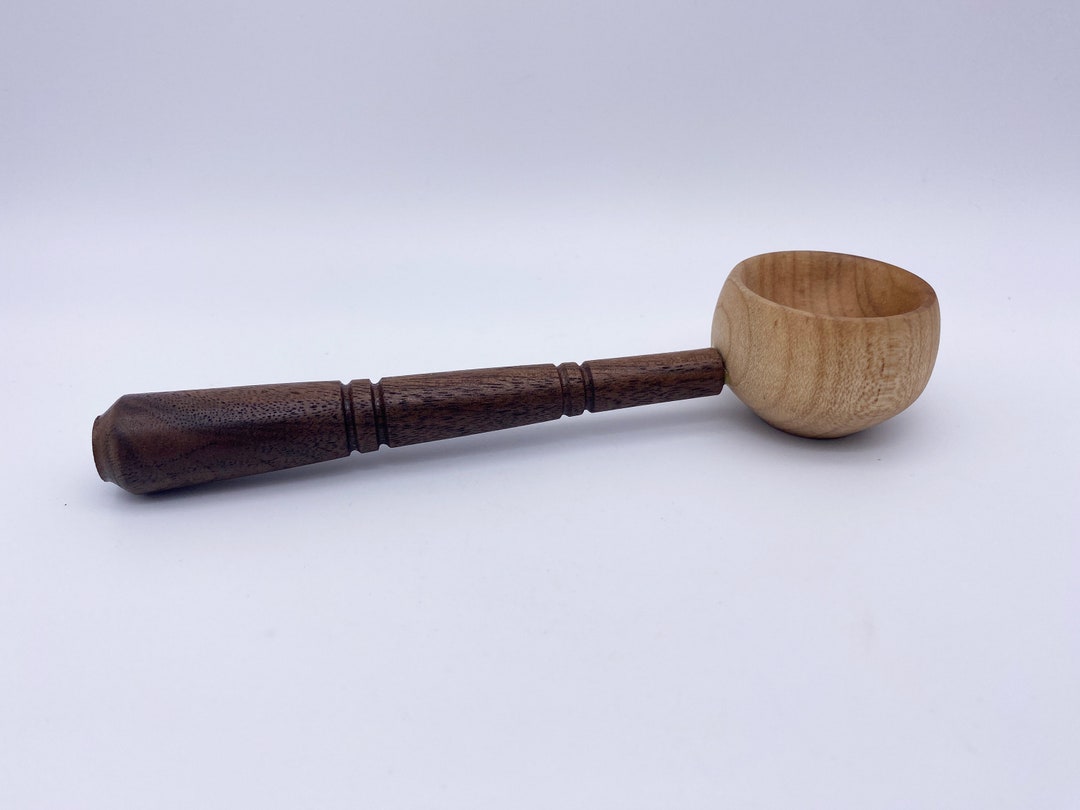 Handmade Black Walnut and Curly Maple Coffee Scoop - Etsy