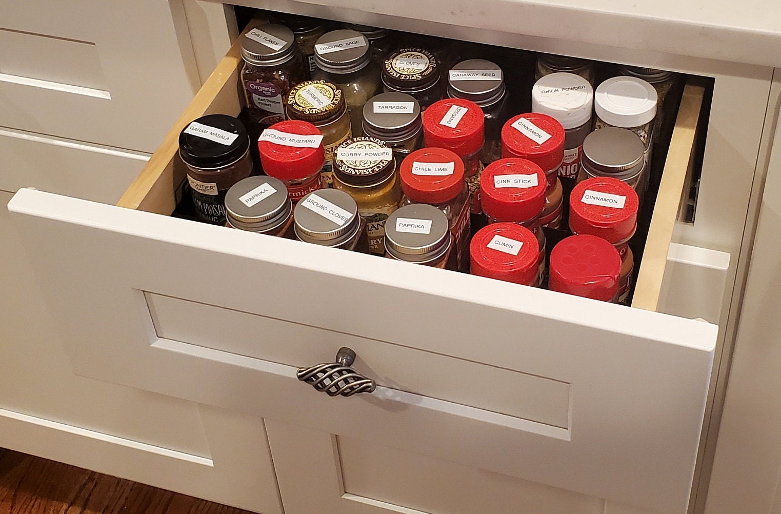 Spice Drawer Organizer Custom Made Insert That Will Fit Any - Etsy